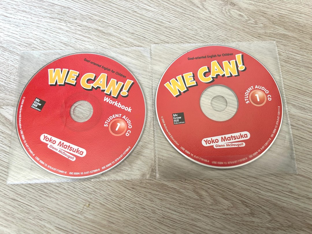 兒童英文教材::WE CAN! 第一冊STUDENT BOOK & WORKBOOK CD光碟, 書籍、休閒與玩具, 樂器、音樂相關, CD ...