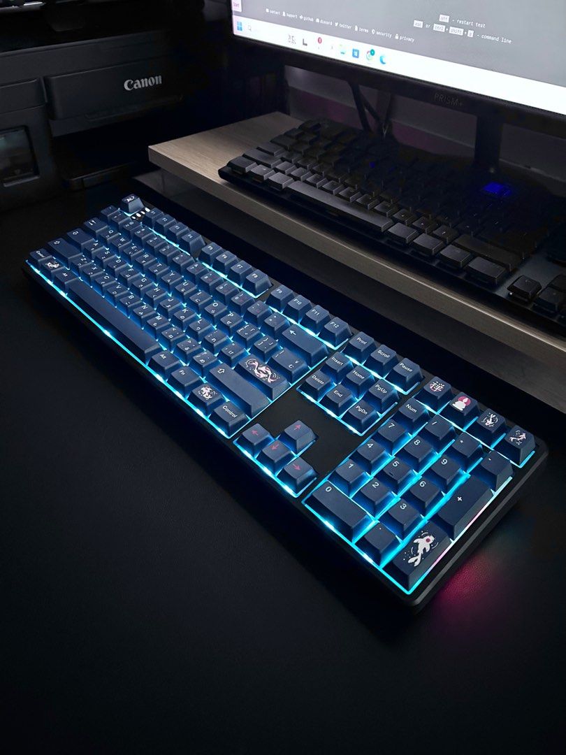 100% 108% Full Sized Custom Mechanical Keyboard (Zenpond keycaps) - Tri ...