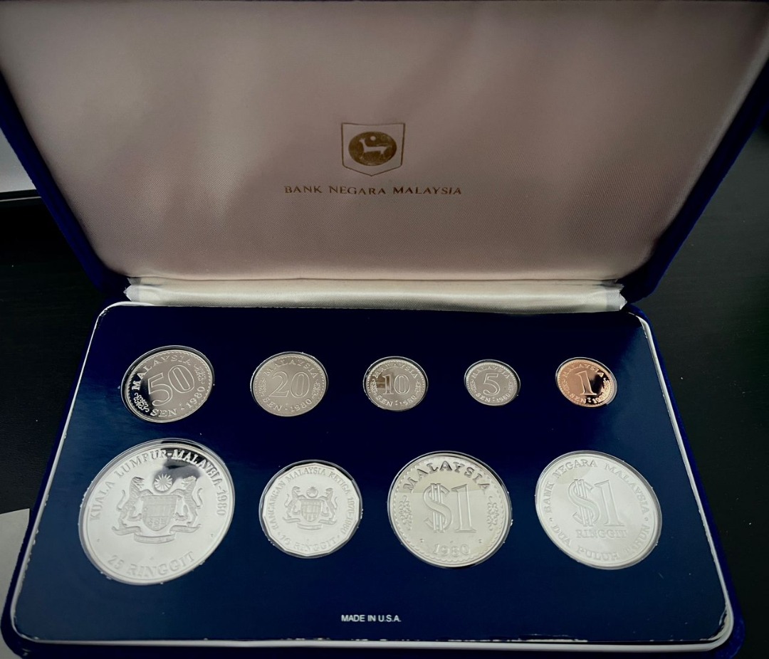 1980 - Malaysia Proof Coin Set (FDC), Hobbies & Toys, Collectibles & Memorabilia, Currency on ...