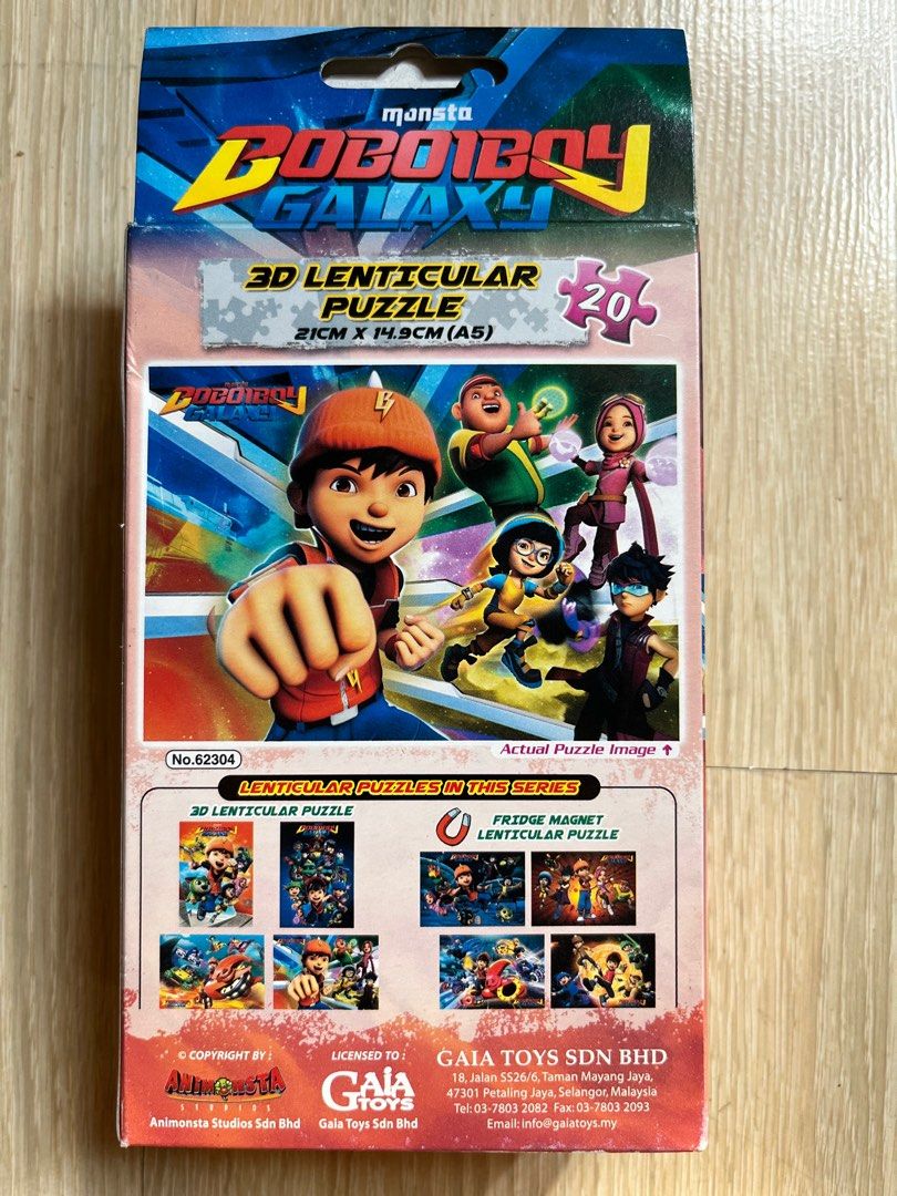3D Lenticular Puzzle Boboiboy, Hobbies & Toys, Toys & Games on Carousell