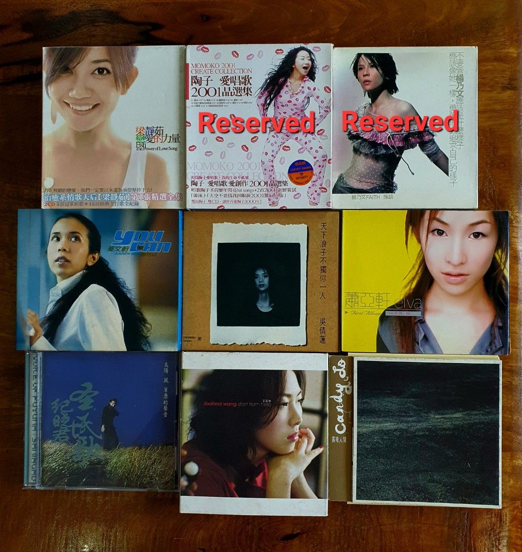 莫文蔚 梁静茹 杨乃文 王若琳 萧亚轩 纪晓君 吴倩莲 卢巧音 CD 专辑 Female singers Mandarin albums, Hobbies & Toys, Music ...