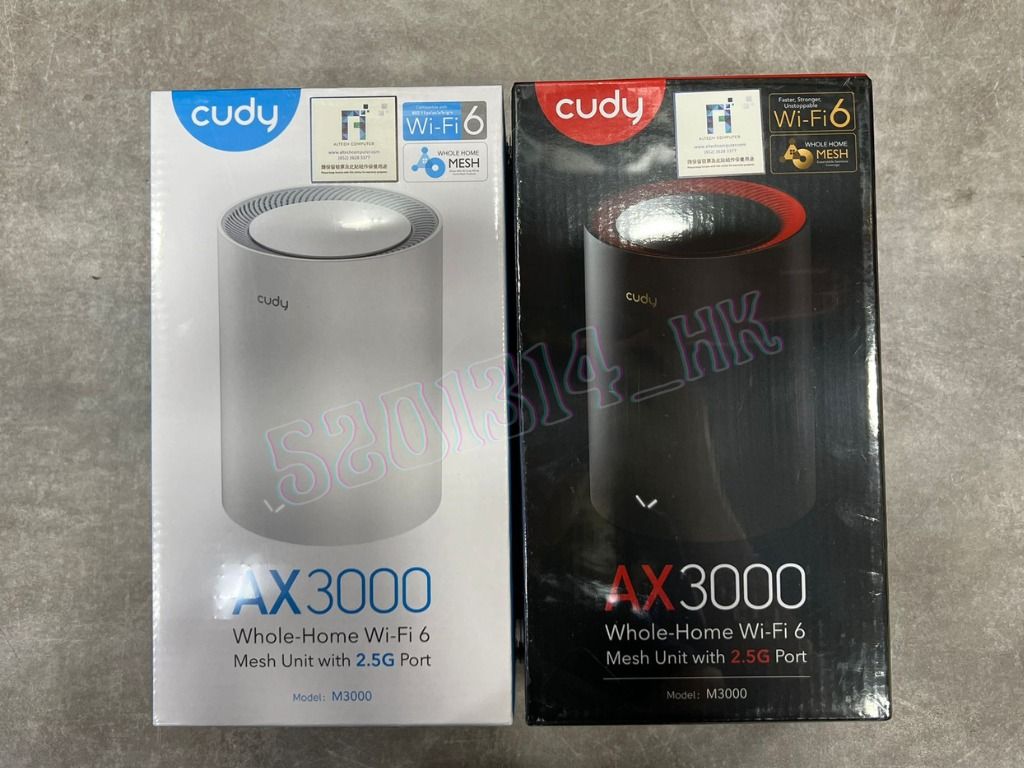 【全新行貨 門市現貨】Cudy AX3000 2.5G Dual Band Wi-Fi 6 Mesh System M3000 Mesh ...