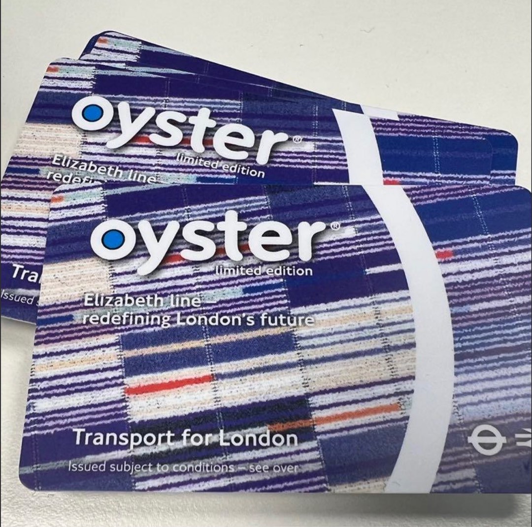 倫敦地鐵 London Underground Elizabeth line 開幕紀念限量版交通卡 Oyster card, 門票＆禮券 ...