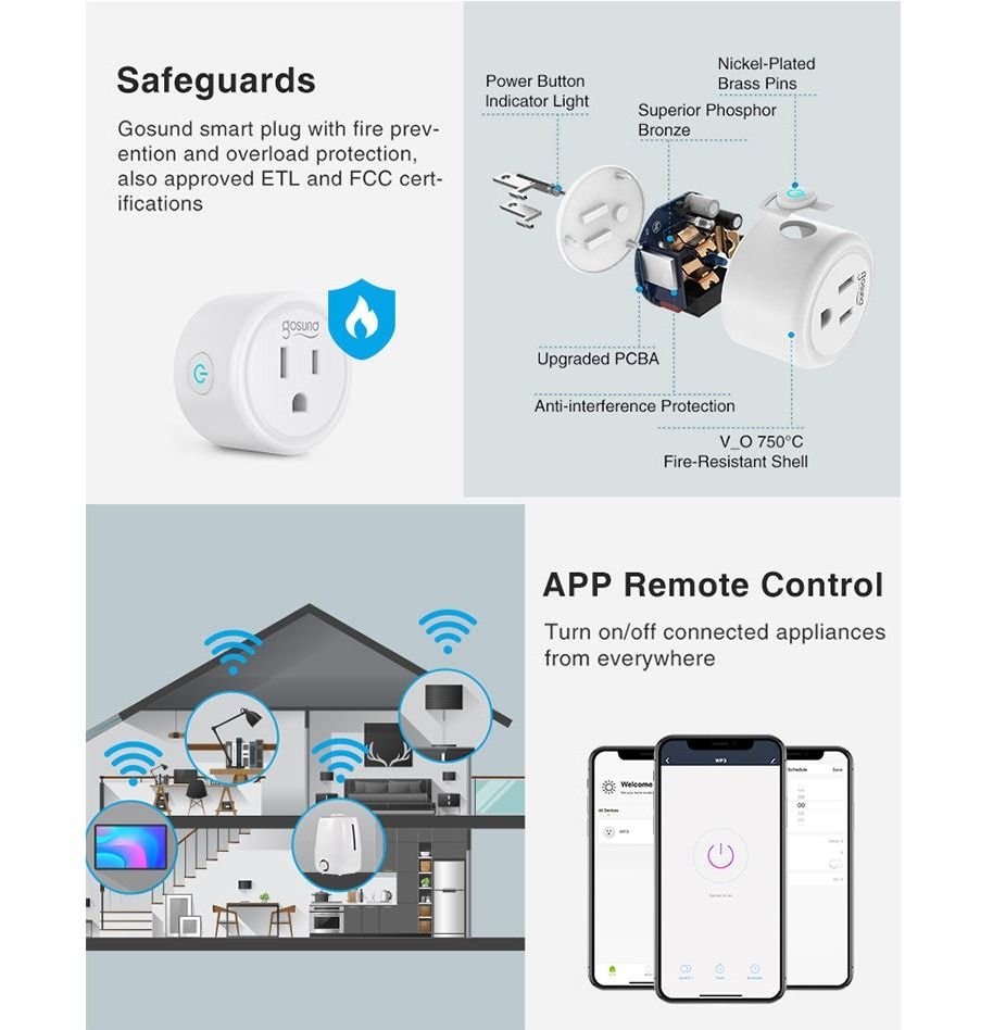 應用程序控制的 Wifi 智能插頭 dmeckp Wifi Smart intelligent Plug with Apps Control ...