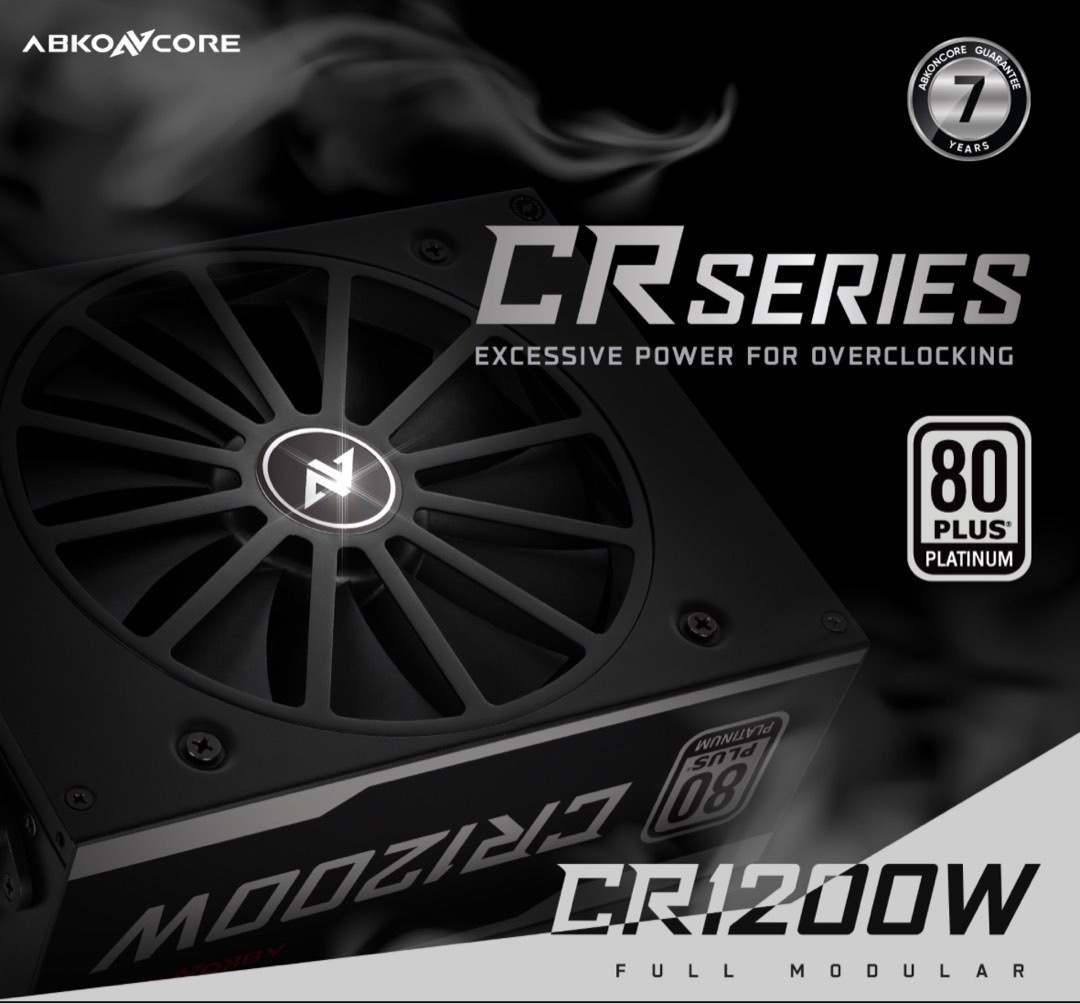 (全新) ABKO CR1200W 80 Plus Platinum Fully-Modular 1200w白金火牛, 電腦＆科技, 桌上電腦 - Carousell