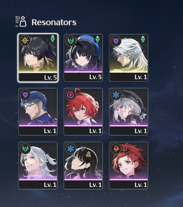 Acc wuwa starter calcharo, Video Gaming, Video Games, Others on Carousell