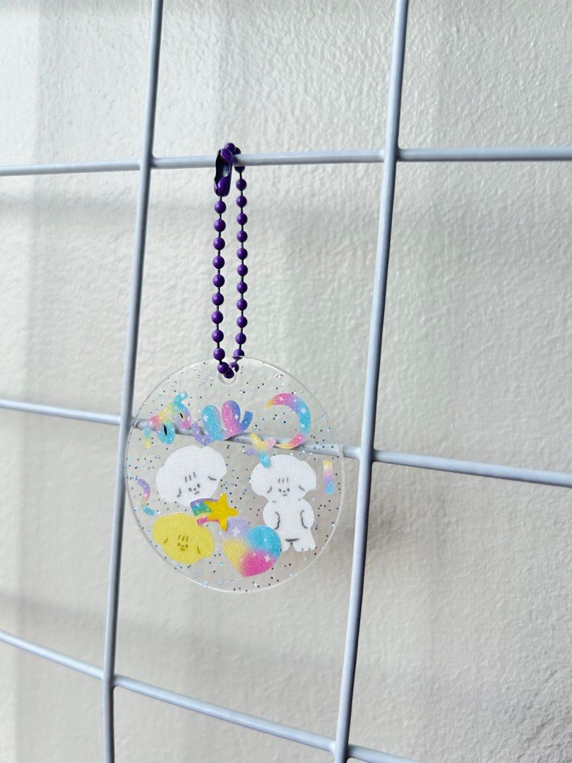 Acrylic Sticker Keychain, Hobbies & Toys, Stationery & Craft, Handmade ...