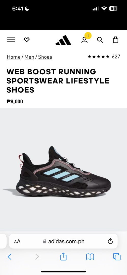 Adidas web boost running shoes, Men's Fashion, Footwear, Sneakers on ...