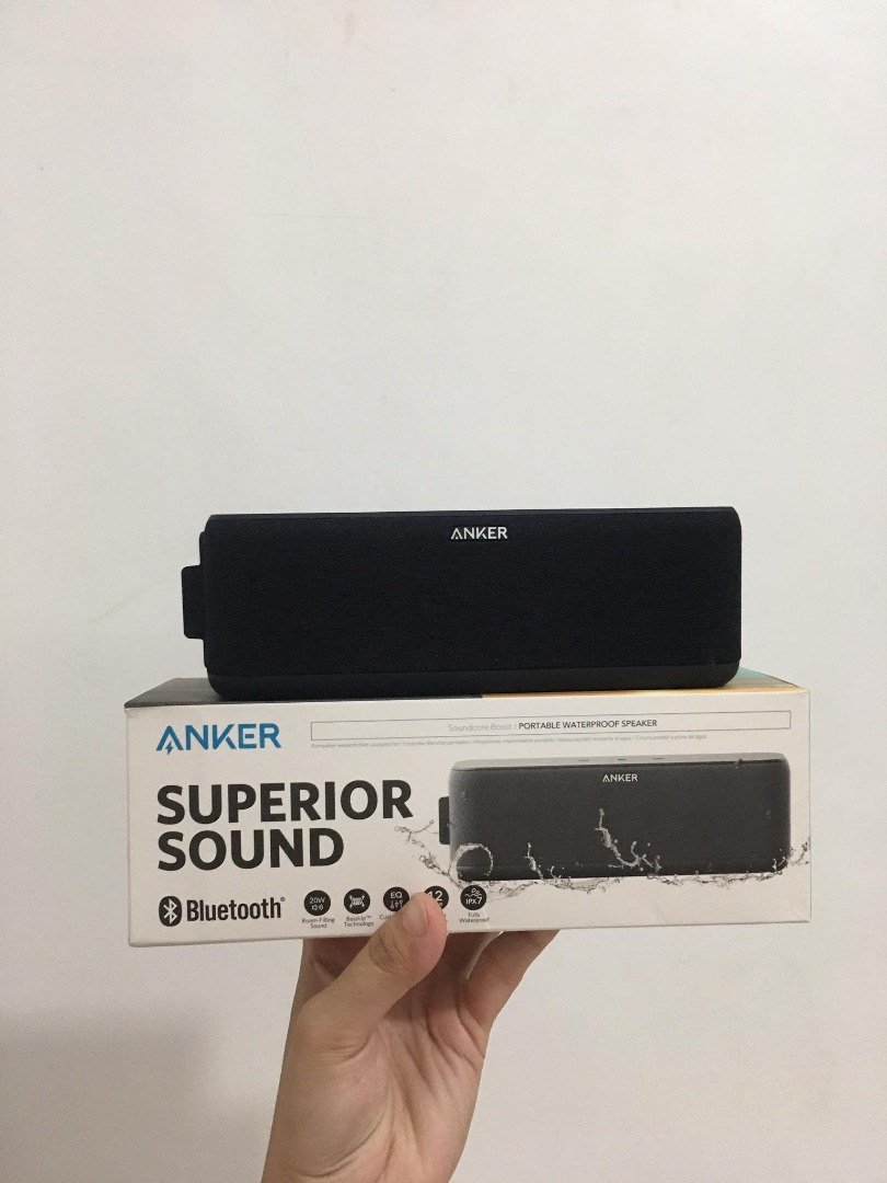 Anker Speaker - Soundcore Boost - Portable Waterproof Speaker, Audio ...