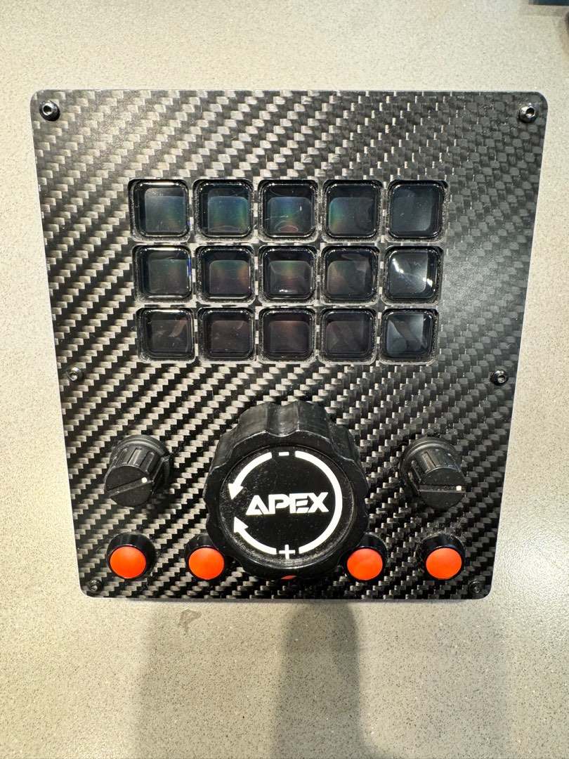 Apex Sim Racing Race Deck Button Box with Elgato Stream Deck, 電子遊戲, 遊戲機 ...