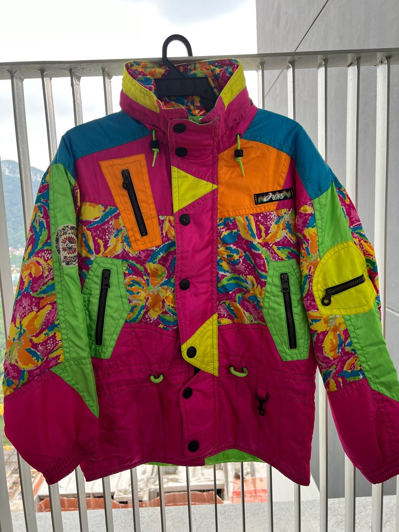 Asics Multicoloured Jacket (Rare), Men's Fashion, Coats, Jackets and ...