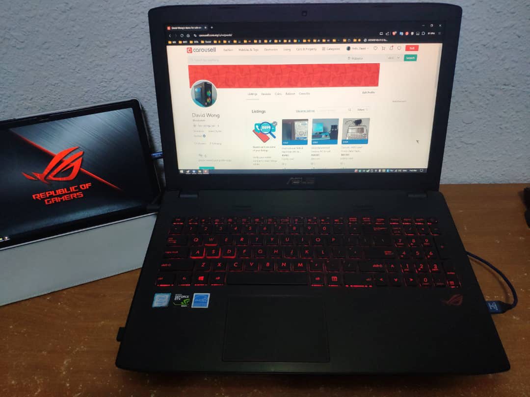 ASUS ROG GL552VX, Computers & Tech, Laptops & Notebooks on Carousell