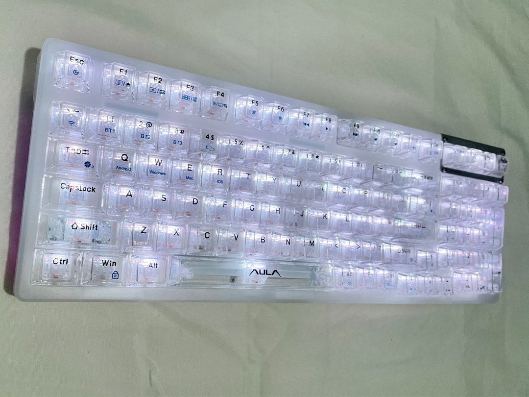 Aula F98 Clear Mechanical Keyboard, Computers & Tech, Parts ...