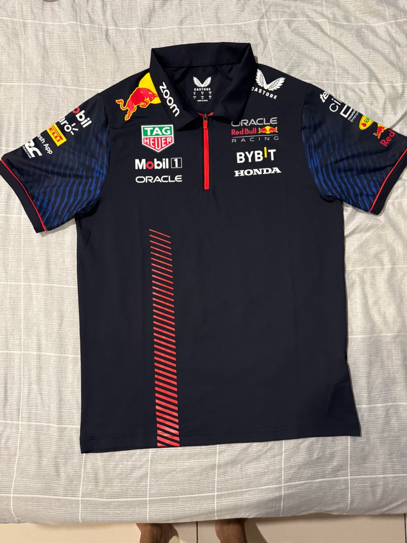 AUTHENTIC ORACLE REDBULL F1 racing team 2023 official polo shirt, Men's ...