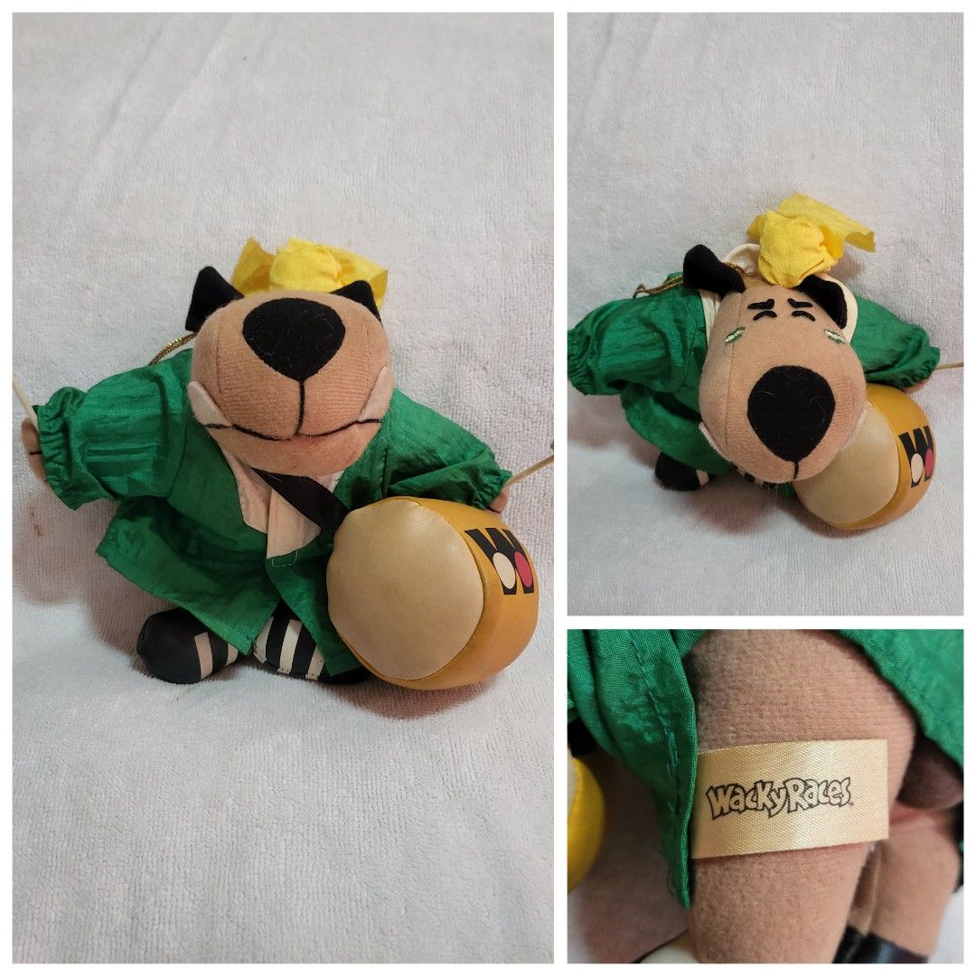Authentic Vintage Warner Bros Wacky Races Muttley Drummer Plush Soft ...