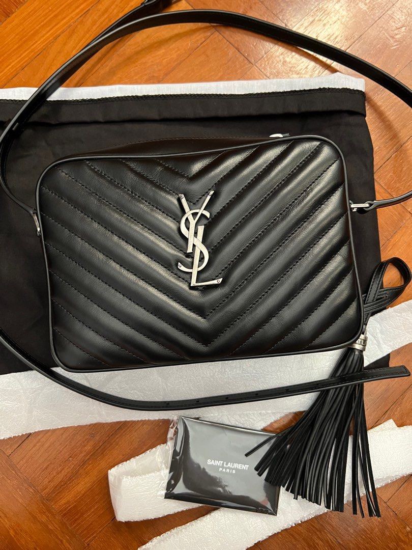 Authentic Yves Saint Laurent YSL Black Lou Camera Bag, Luxury, Bags ...