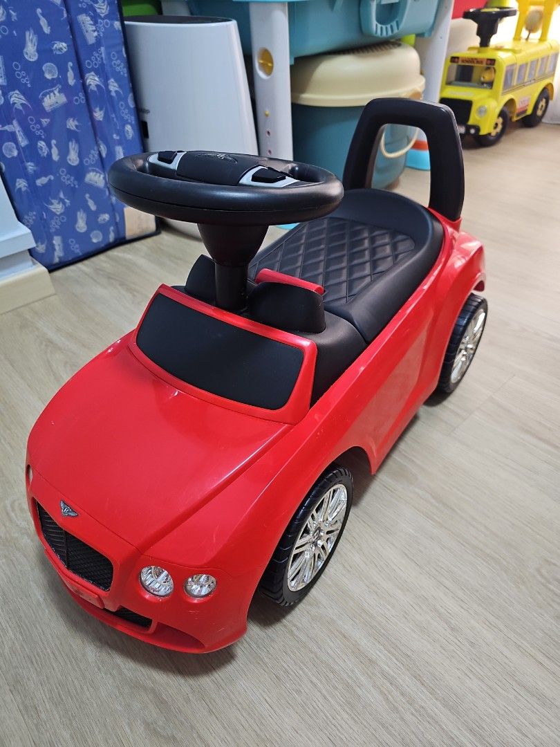 Bentley Ride On Red Car with Storage Under Seat, Hobbies & Toys, Toys ...