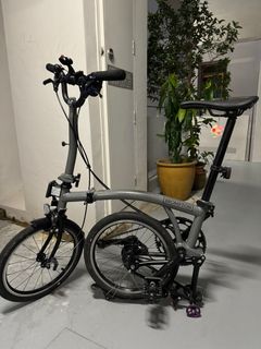 Brompton P Line Storm Grey 2022, Sports Equipment, Bicycles & Parts ...