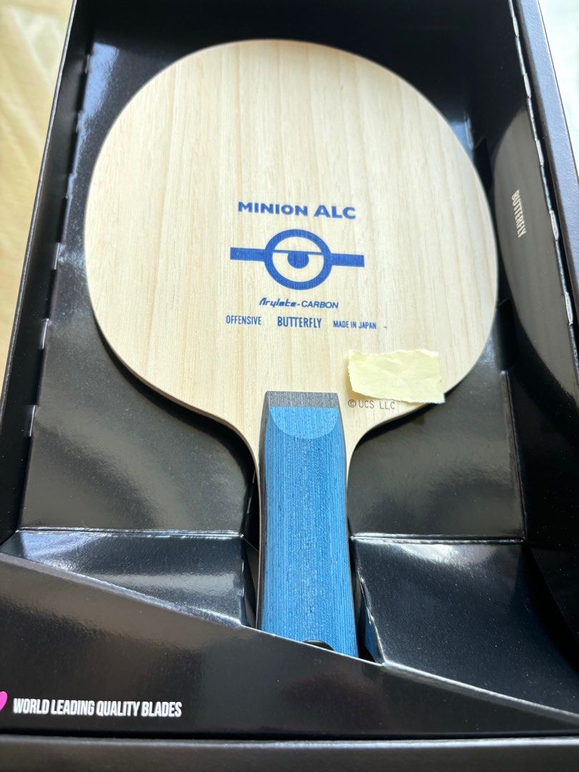 Butterfly 限量版 minions 小黃人 alc 乒乓球拍 樊振東alc 同底板, 運動產品, 運動與體育, 運動與體育 - 球拍和 ...