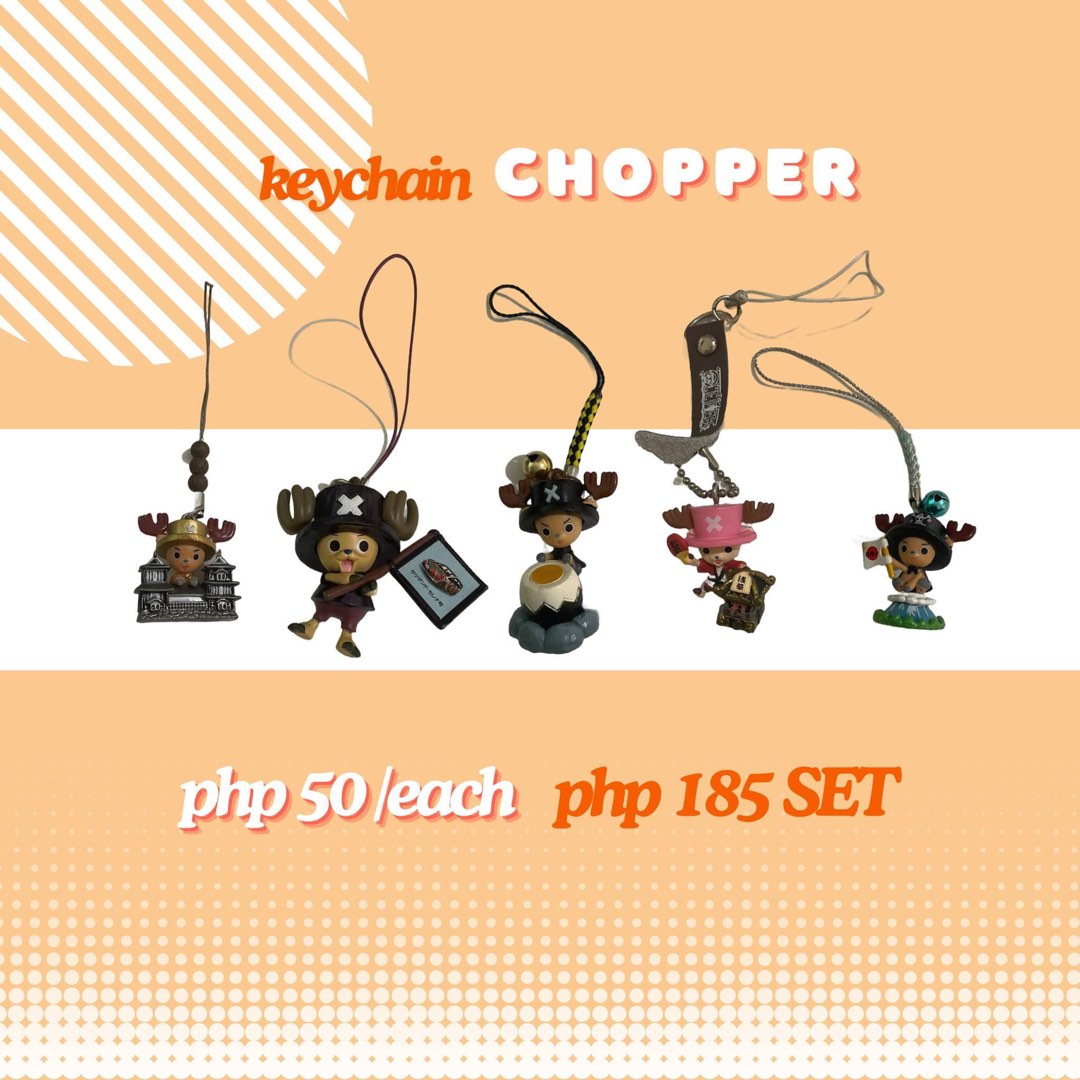 CHOPPER ONE PIECE KEYCHAIN!, Hobbies & Toys, Toys & Games on Carousell