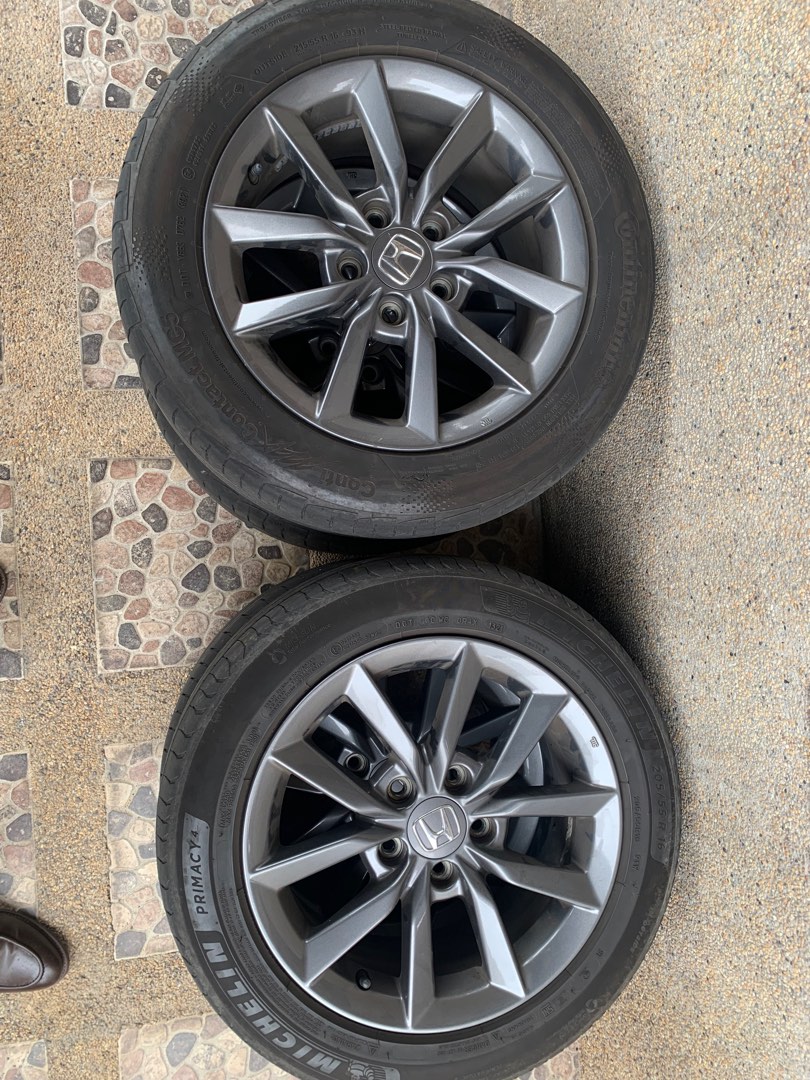 Civic fc rim 16 standard with tyre, Auto Accessories on Carousell