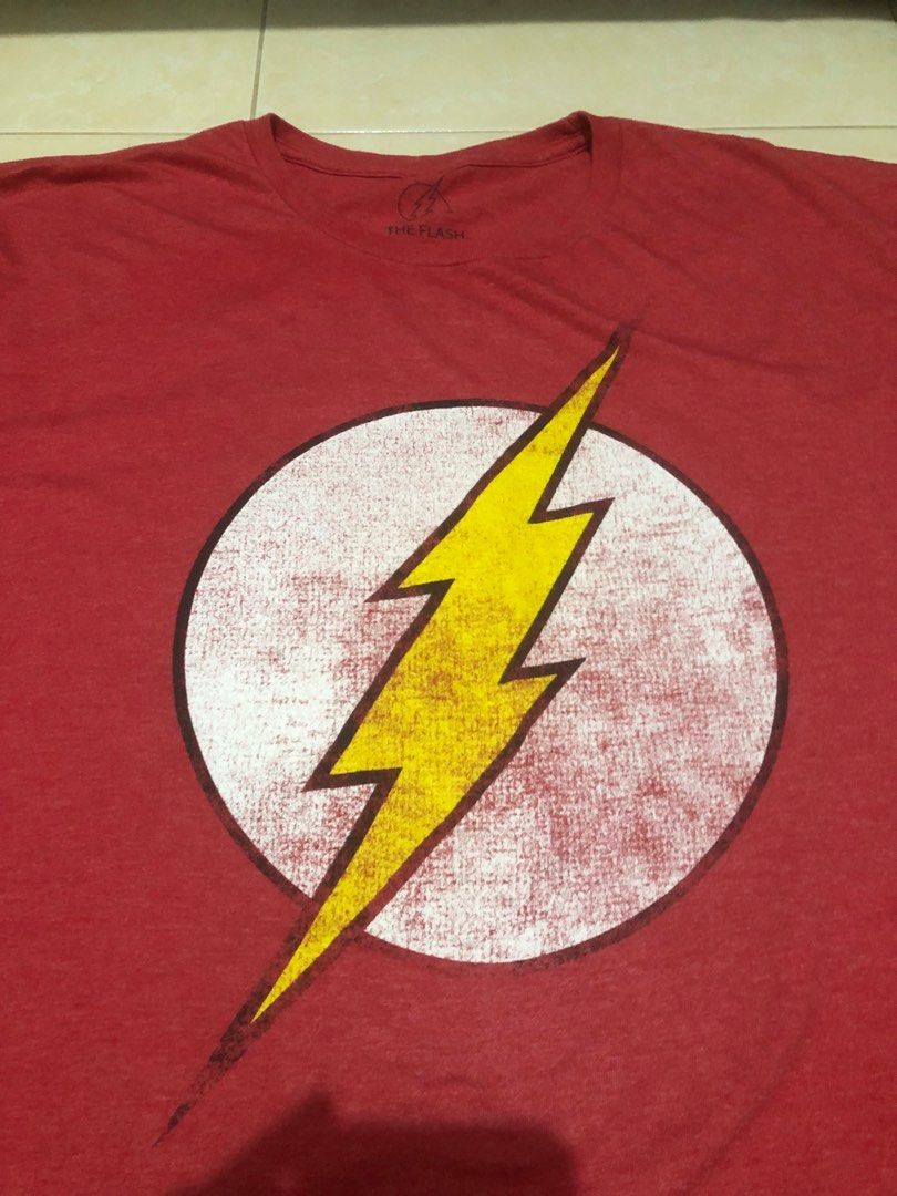 DC Comics The Flash Kaos merah DC Comics bergambar logo The Flash ...