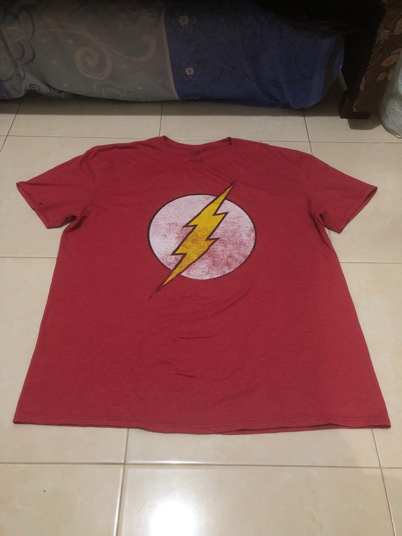 DC Comics The Flash Kaos merah DC Comics bergambar logo The Flash ...