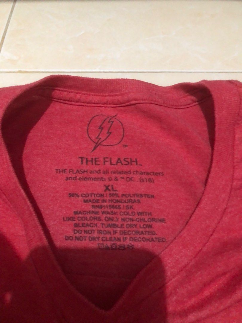 DC Comics The Flash Kaos merah DC Comics bergambar logo The Flash ...