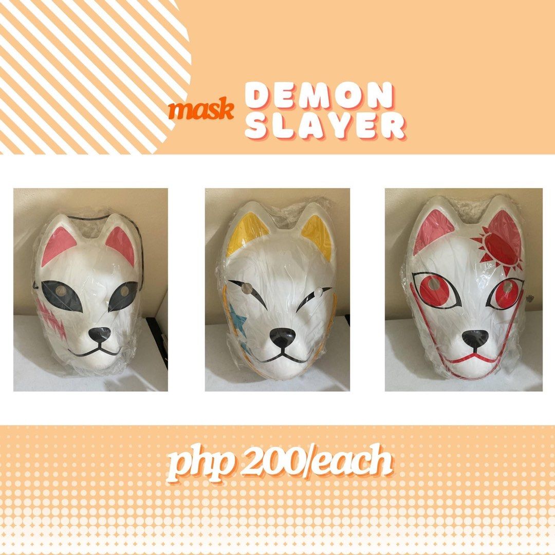 DEMON SLAYER SABITO MASK ETC!!, Hobbies & Toys, Toys & Games on Carousell