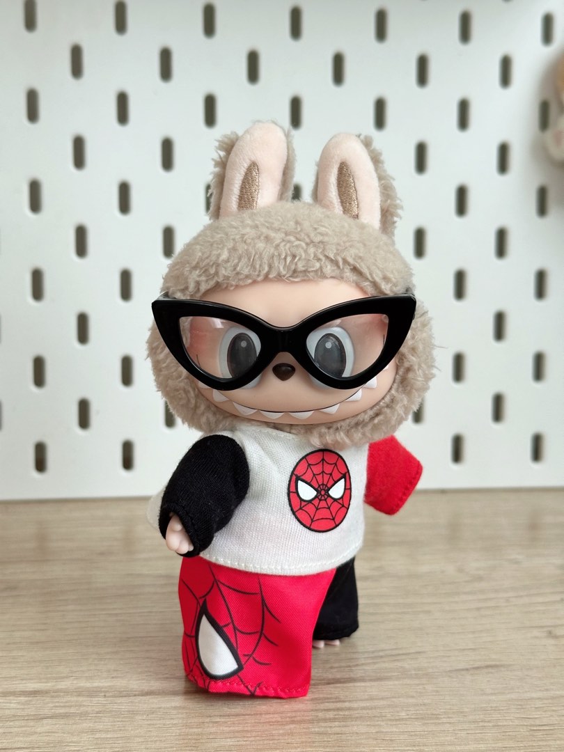 Disney Nuimo Spiderman shorts and glasses (Popmart Labubu not for sale ...
