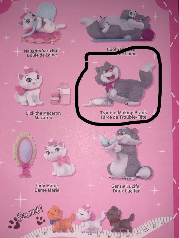 FLUFFY CAT BLIND BOX (LUCIFER CAT), Toys & Collectibles, Mainan di ...