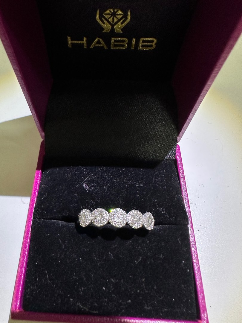 Habib Diamond Ring with Receipt, Luxury, Accessories on Carousell