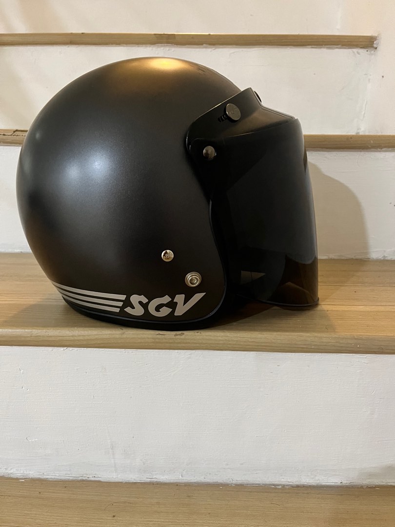 Helmet Sgv Matte Grey, Motorbikes on Carousell