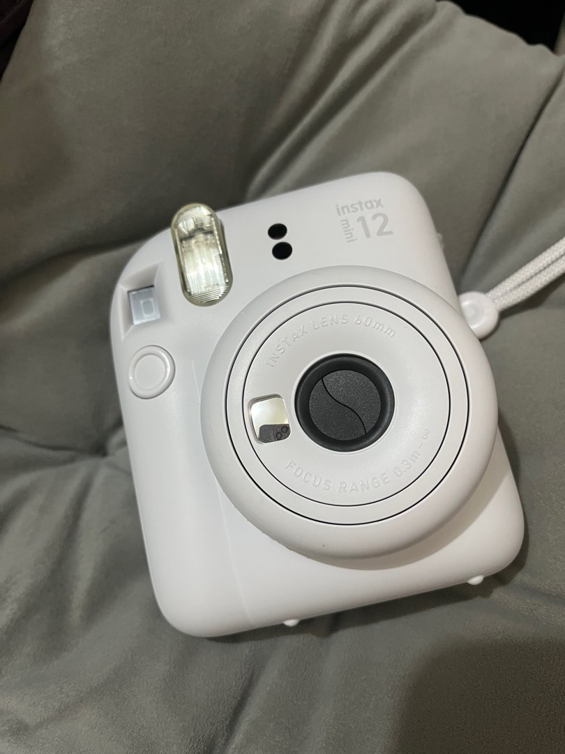 Instax Mini 12 - Clay White, Photography, Cameras on Carousell