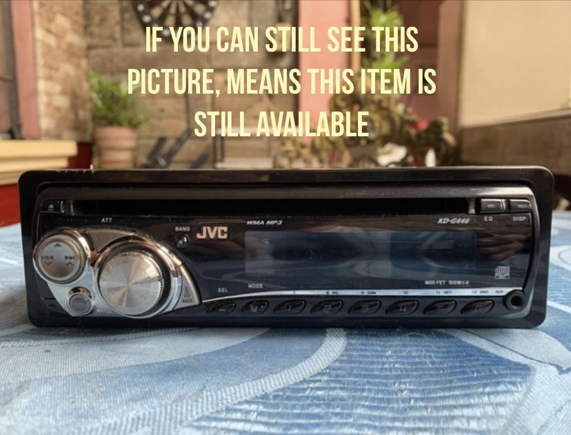 JVC Car Stereo (WORKING), Car Parts & Accessories, Audio, Video, Alarm ...