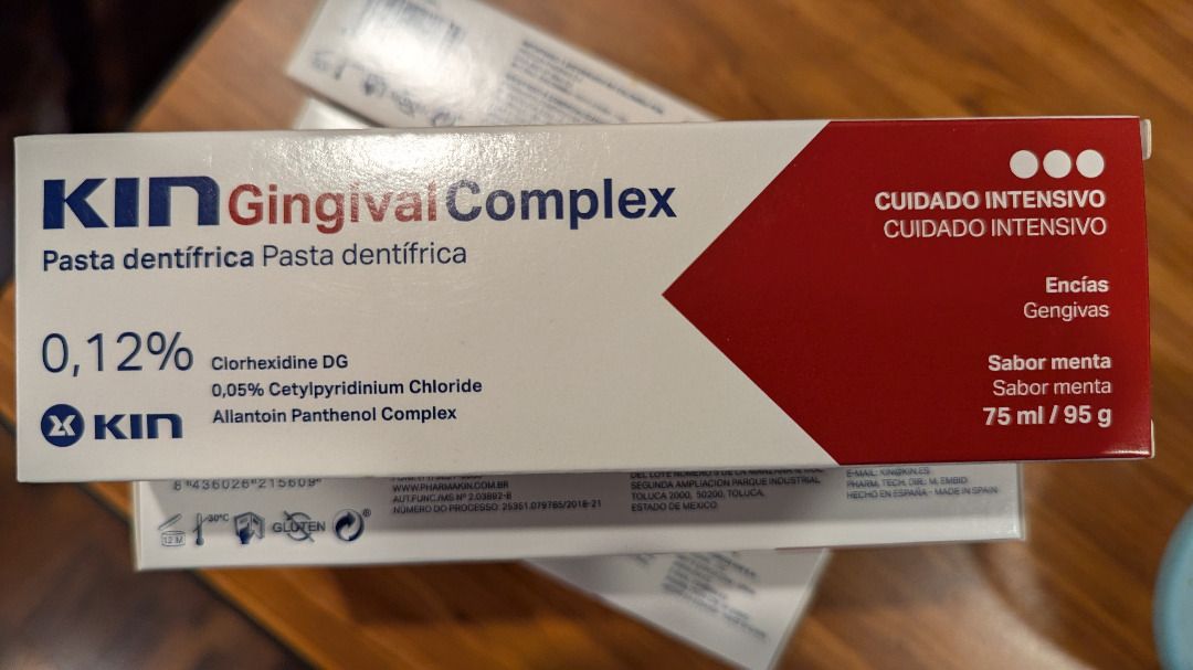Kin Gingival Complex Toothpaste 95g (0.12% Chlorhexidine DG), Beauty ...