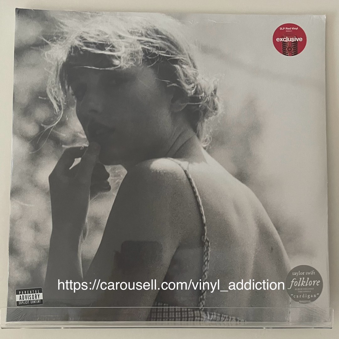 [現貨] Taylor Swift Folklore (target exclusive cover) red vinyls 限定紅膠 2LP ...