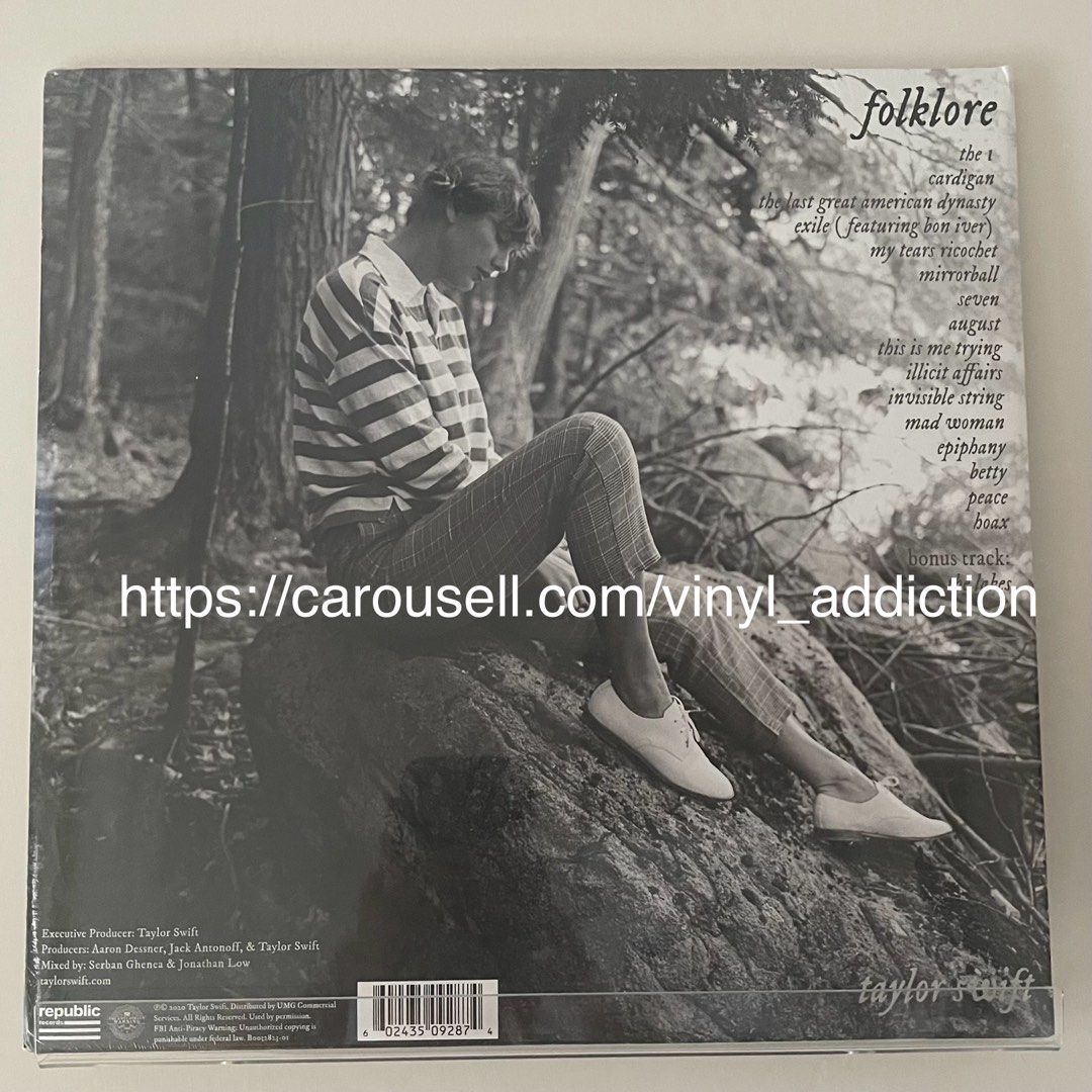 [現貨] Taylor Swift Folklore (target exclusive cover) red vinyls 限定紅膠 2LP ...