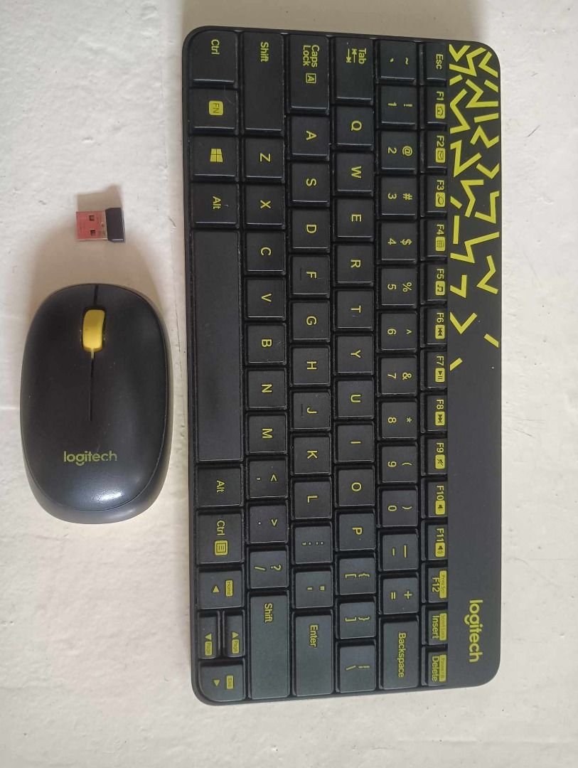 Logitech MK240 Wireless Keyboard and Mouse Combo (Black), Computers ...