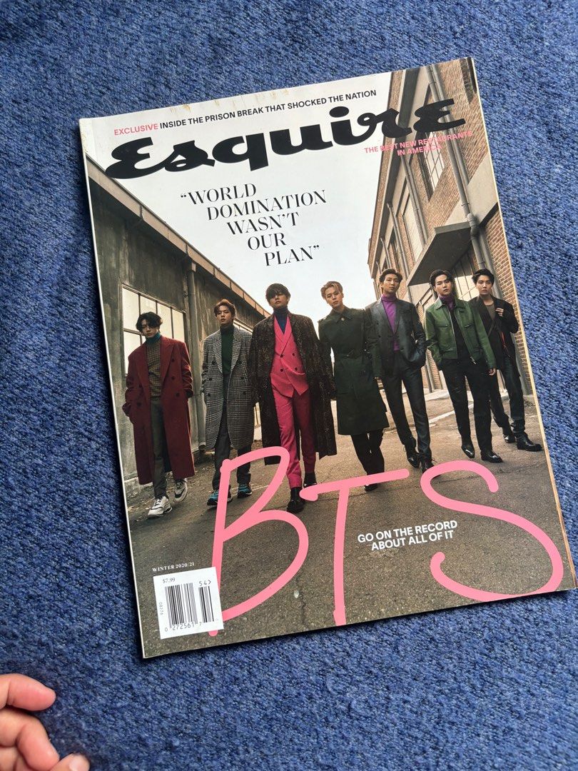 majalah Esquire BTS OT7, K-Wave di Carousell