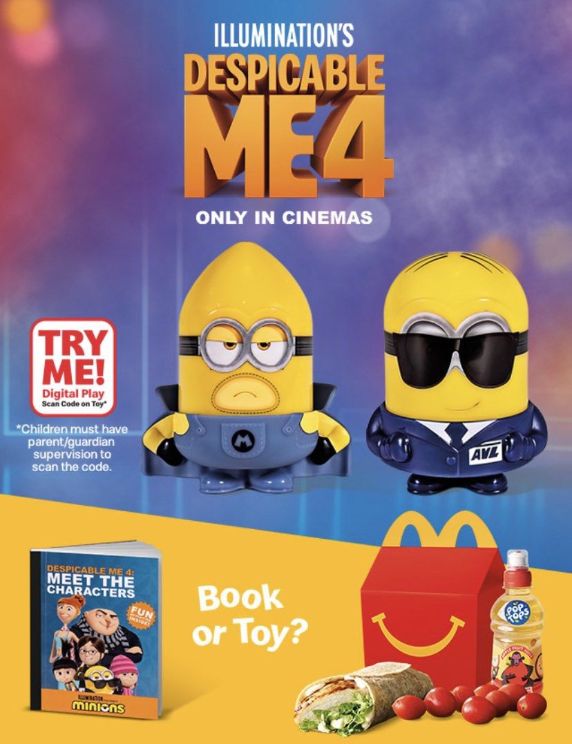 McDonald's Happy Meal Despicable Me 4 Toy AVL DAVE June 2024, Hobbies ...