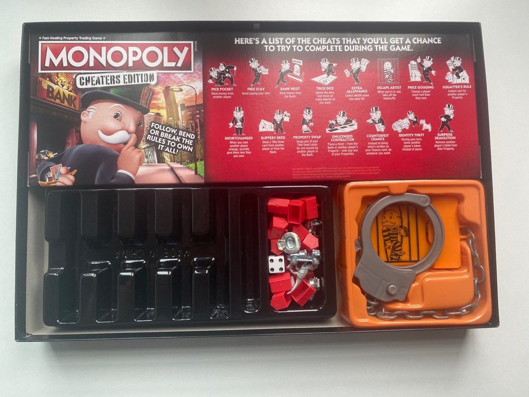 Monopoly Cheaters Edition, Hobbies & Toys, Toys & Games on Carousell