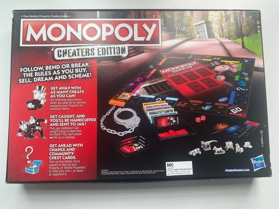 Monopoly Cheaters Edition, Hobbies & Toys, Toys & Games on Carousell