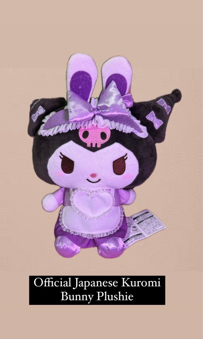 Official Japanese Kuromi Bunny Plushie, Hobbies & Toys, Toys & Games on ...