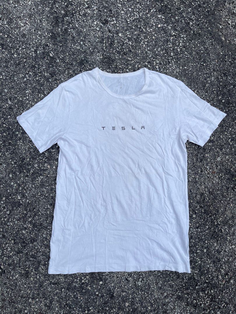 Official Tesla Merchandise, Men's Fashion, Tops & Sets, Tshirts & Polo ...