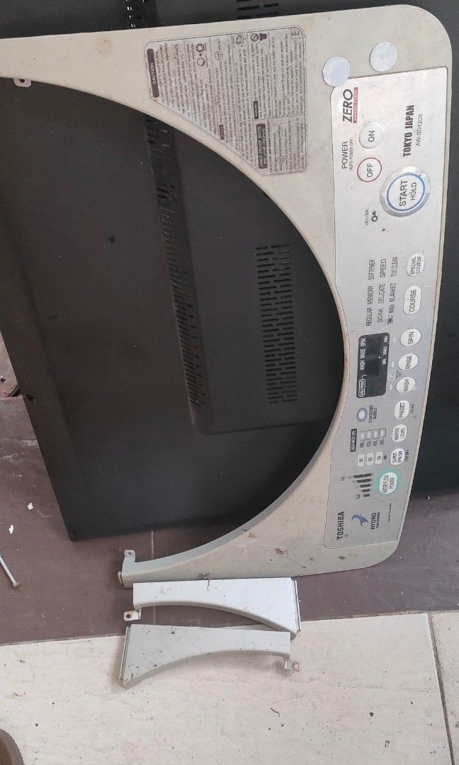 panel control cover mesin basuh, TV & Home Appliances, Washing Machines ...