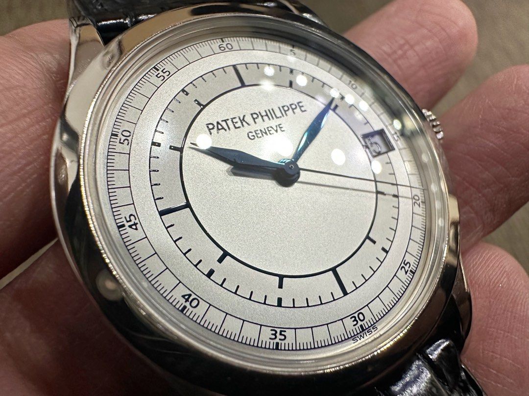 Patek Philippe PP Calatrava Sector 18k White Gold 5296G 5296 Watch Only ...