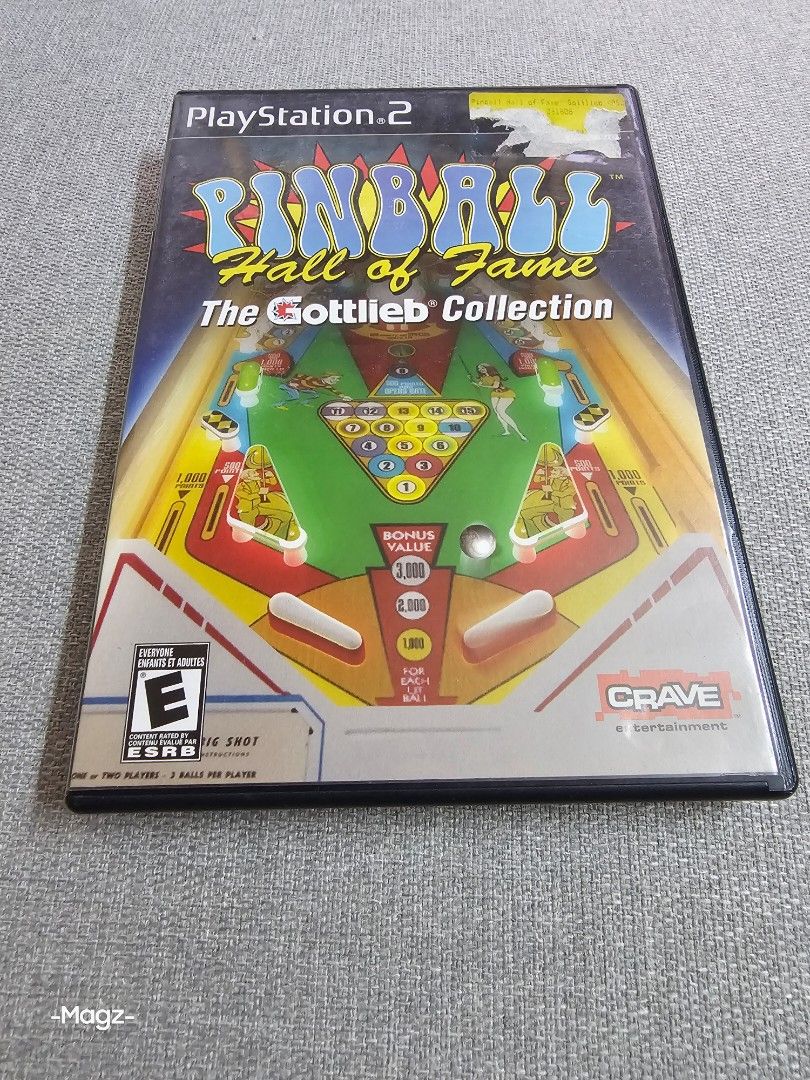 Pinball Hall of Fame The Gottlied Collection ps2, Video Gaming, Video ...