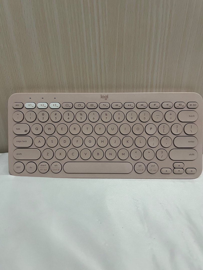 Pink Logitech K380 Multi-device Bluetooth Keyboard, Computers & Tech ...