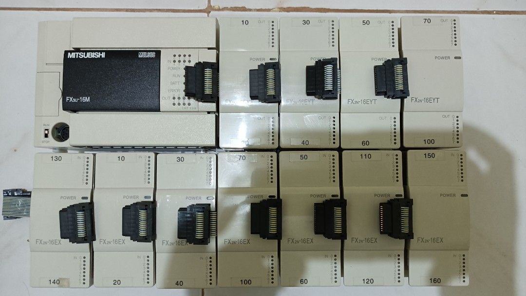 PLC mitsubishi FX3u-16m, Commercial & Industrial, Industrial Equipment ...